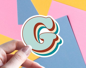 Old English Letter G Initial Vinyl Decal Sticker Diploma Font - Etsy