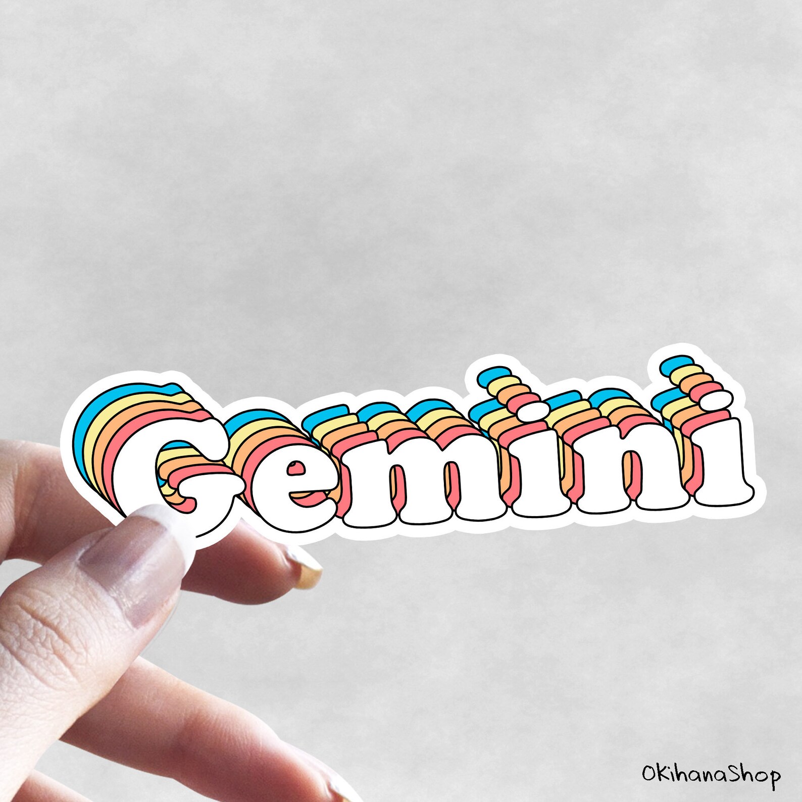 Gemini Sticker Gemini Gifts Zodiac Stickers Gemini Sign | Etsy