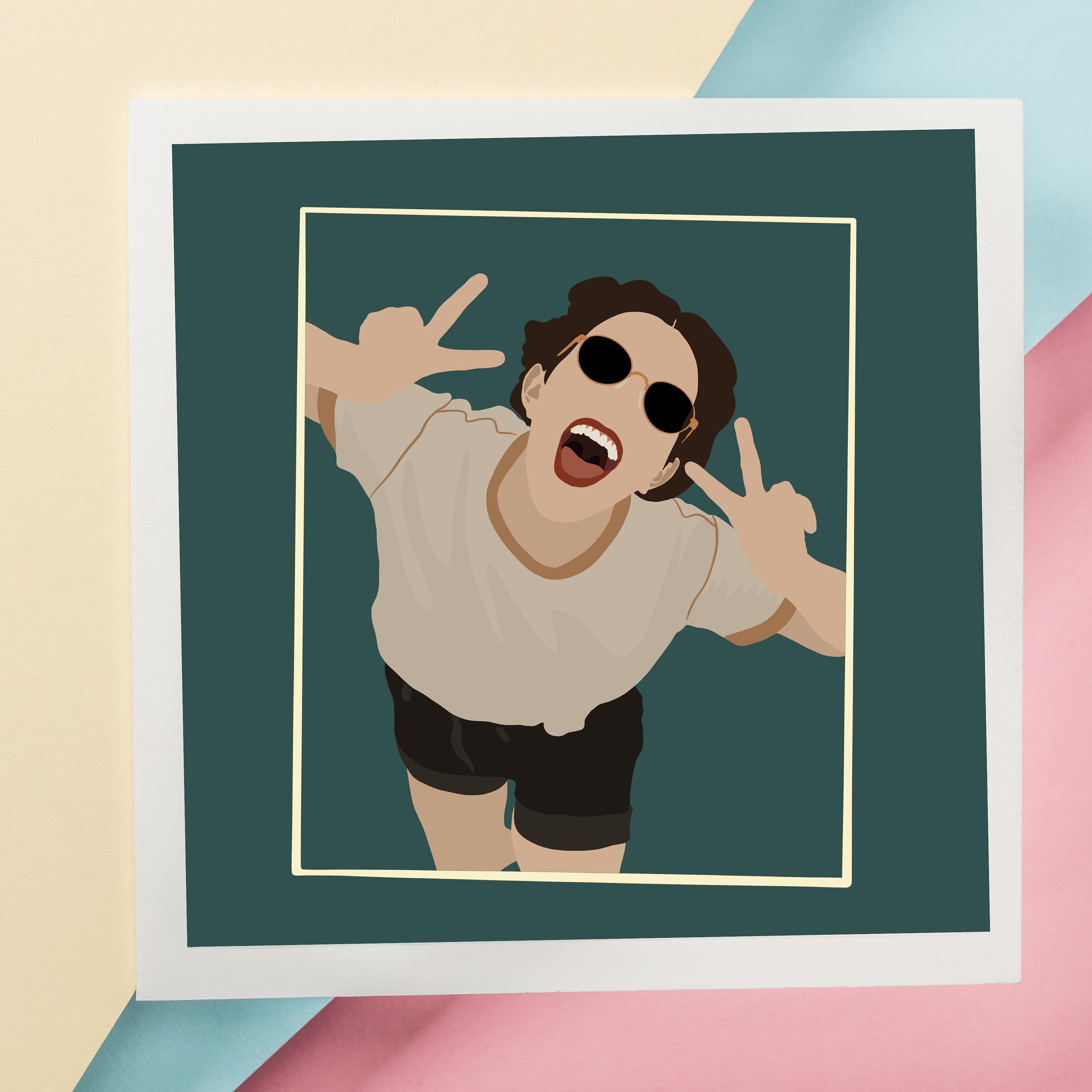 Custom Faceless Portrait Personalized Minimalist Digital - Etsy