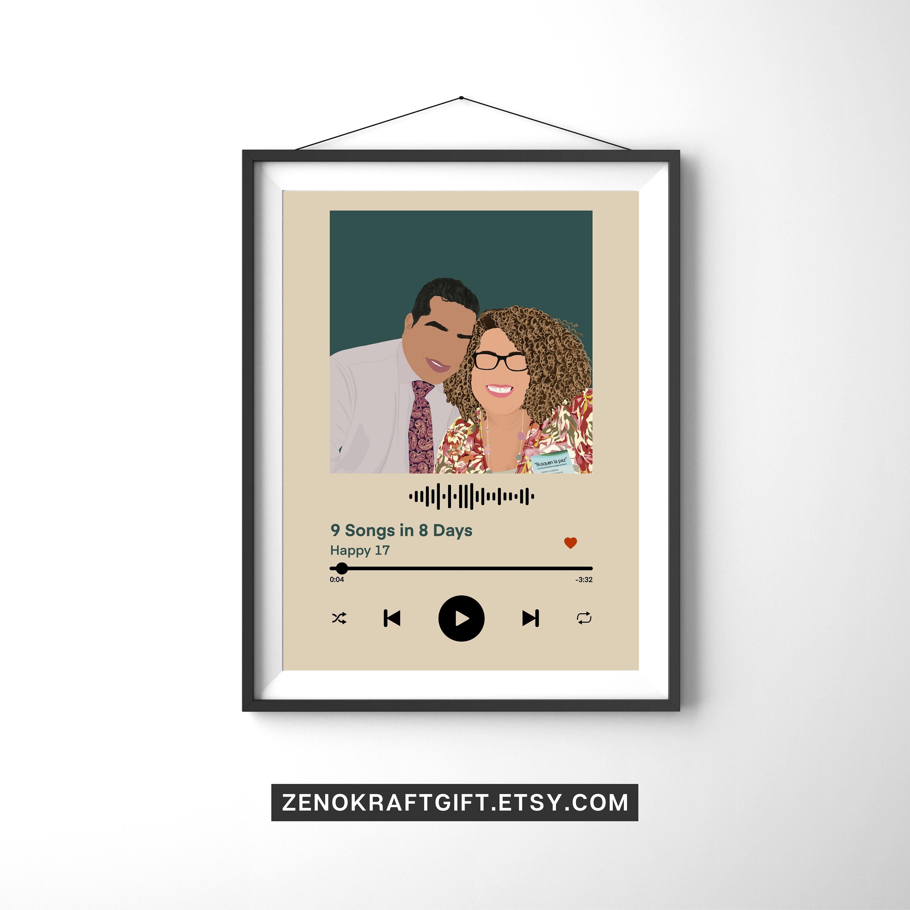 Custom Album Cover Faceless Portrait for Families Couples Lovers ...