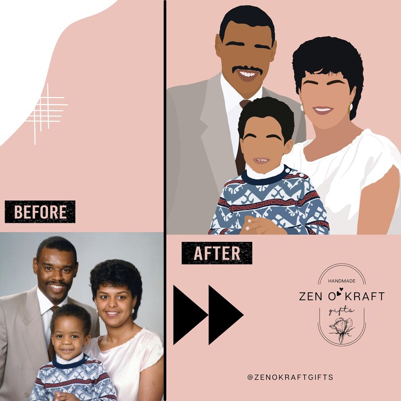 Custom Faceless Portrait Personalized Minimalist Digital - Etsy