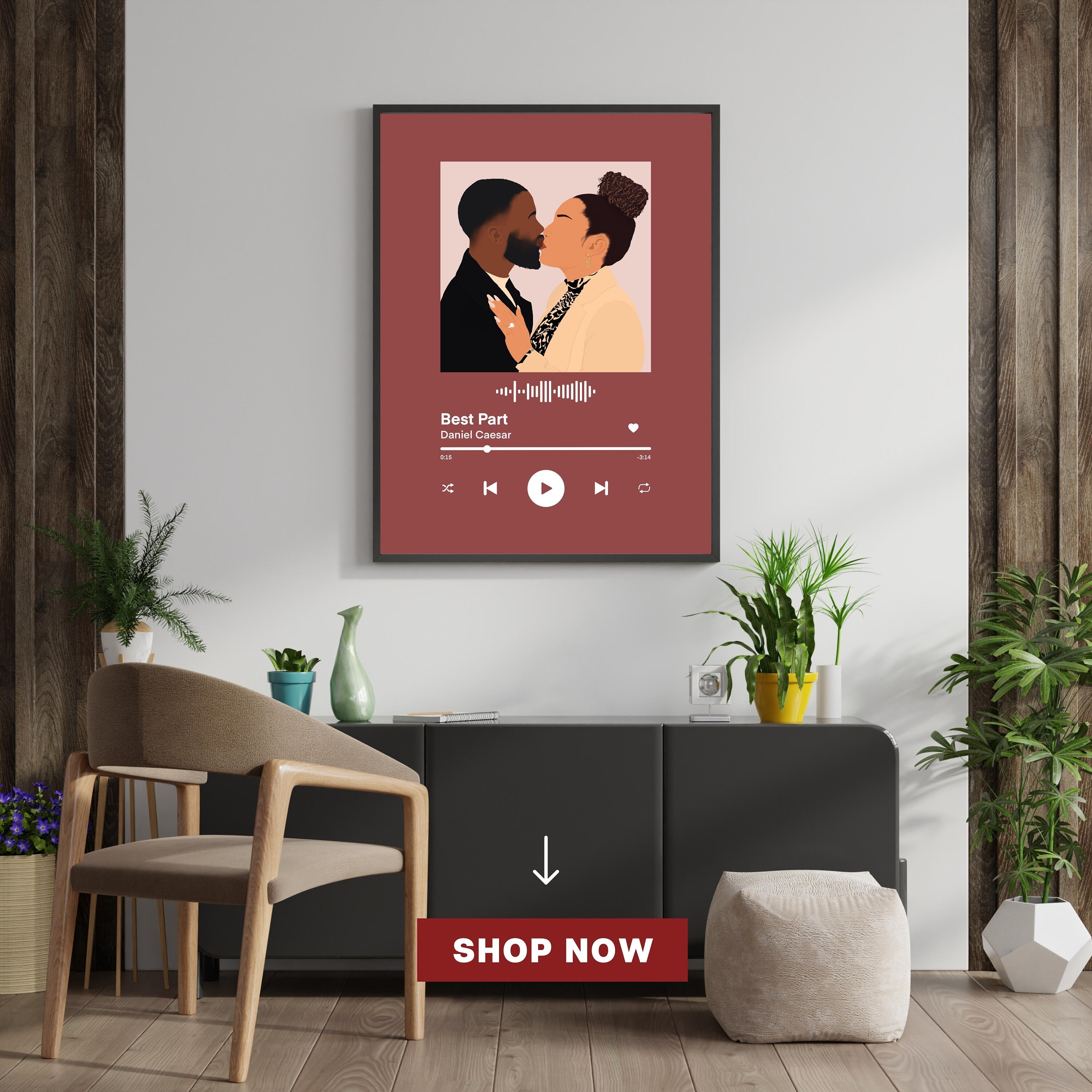 Custom Album Cover Faceless Portrait for Families Couples Lovers ...
