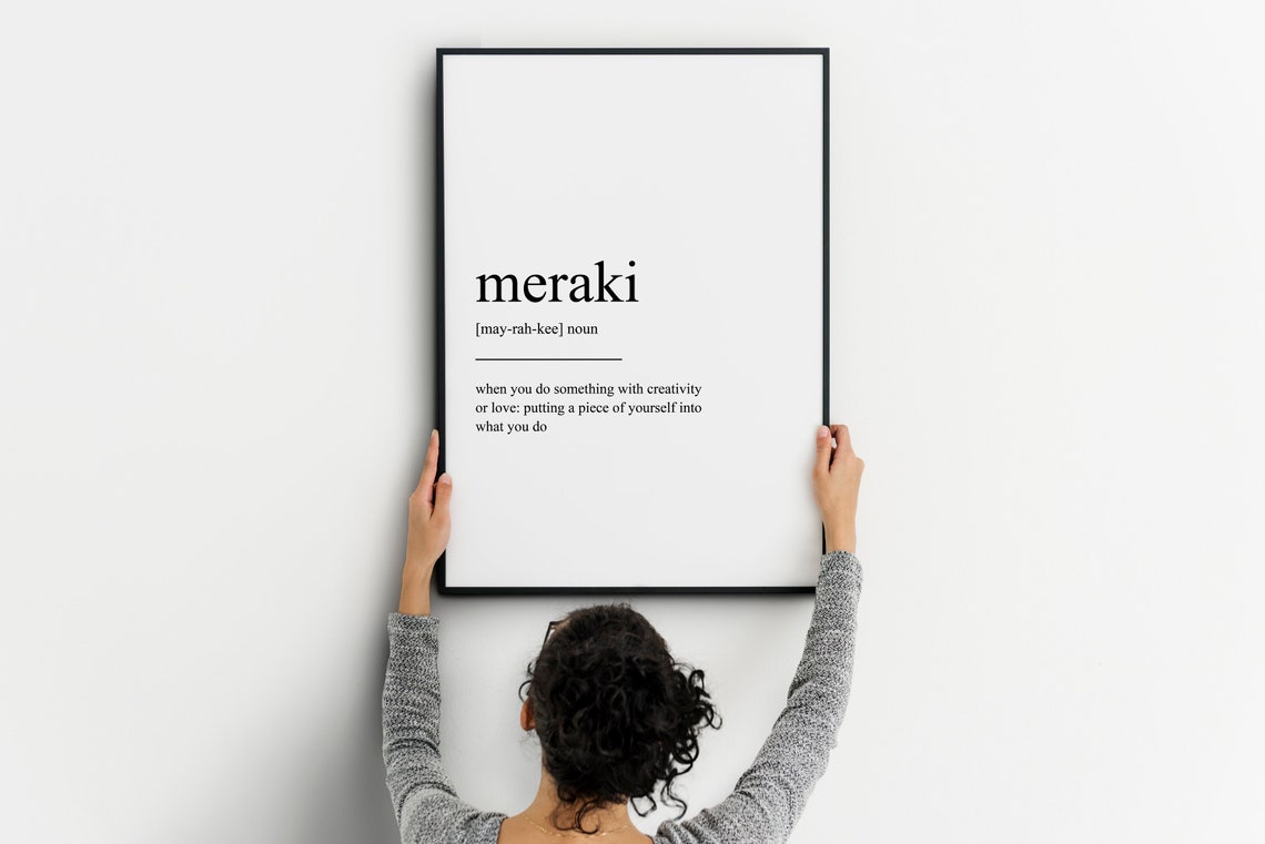Meraki Definition Wall Print Wall Print Wall Art Home Decor - Etsy