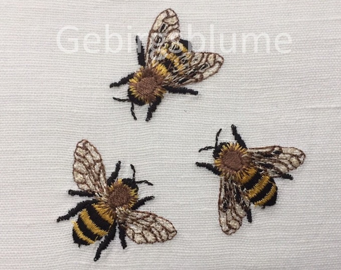 Mini Bee Embroidery Design Machine Embroidery - Etsy