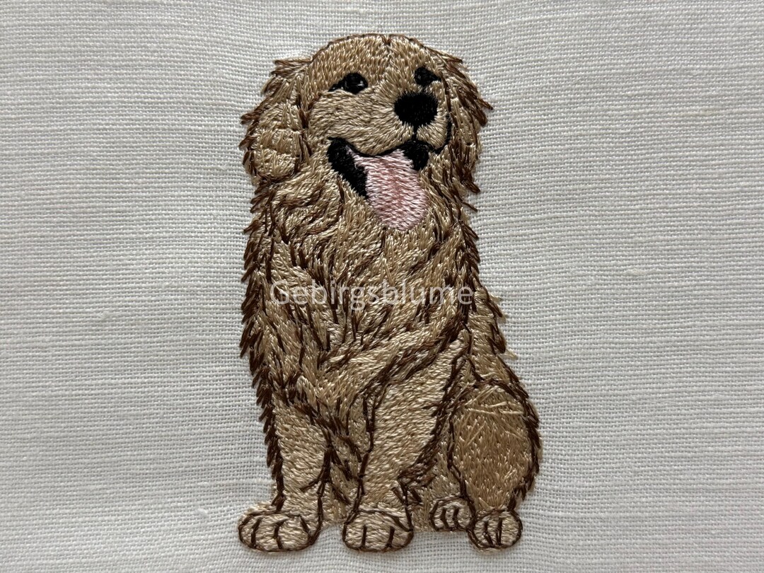 Dog Machine Embroidery Design Size H3.17*w1.82in - Etsy
