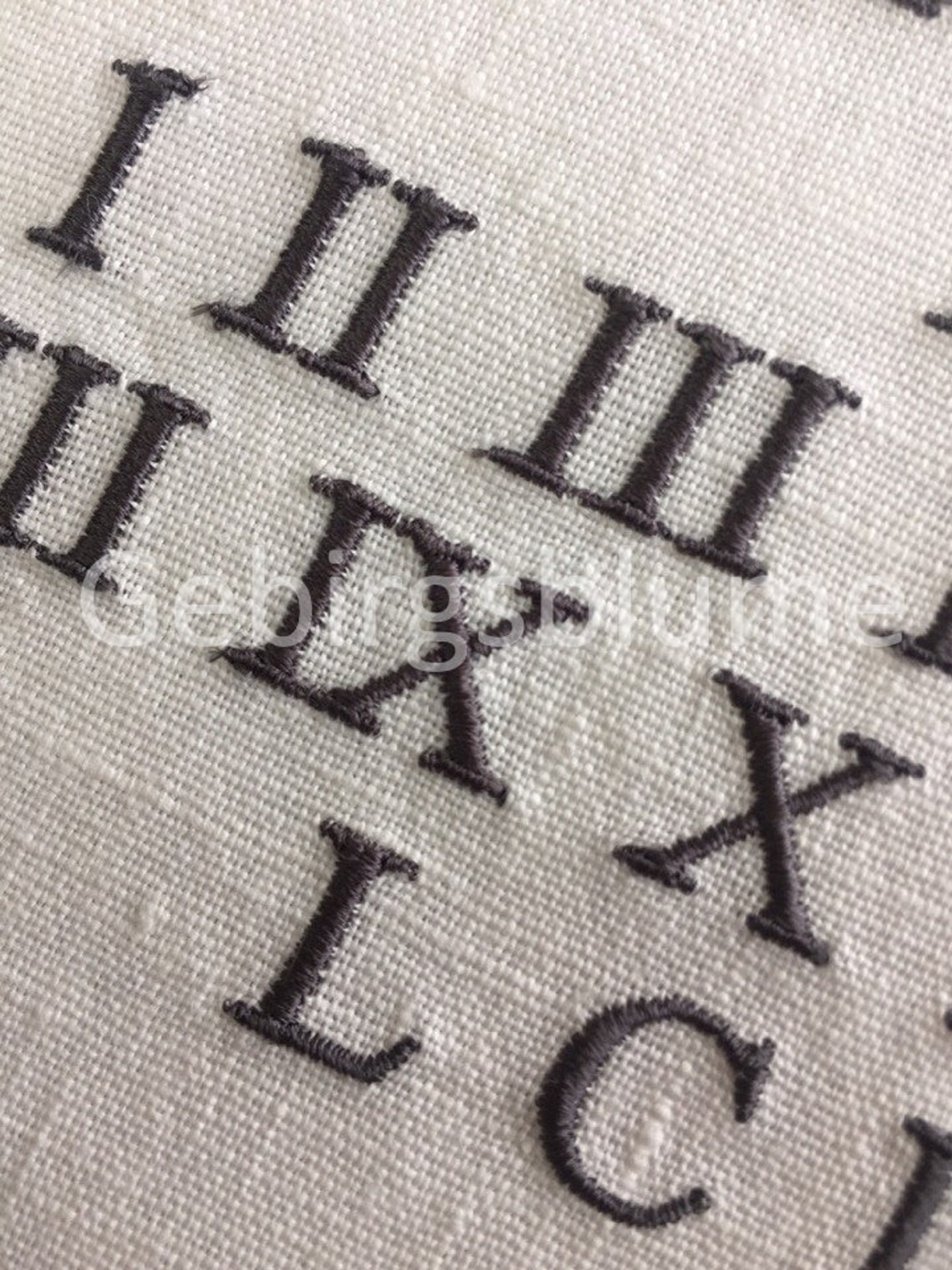 Roman Numerals Embroidery Font Instant Download 30 Numerals - Etsy