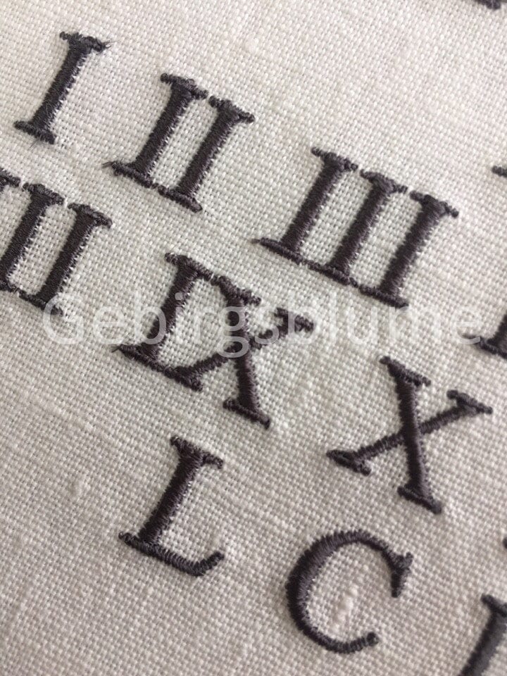 Roman Numerals Embroidery Font Instant Download 30 Numerals - Etsy ...