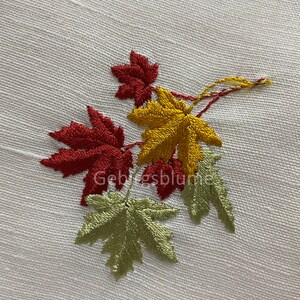Maple Leaves Machine Embroidery Design ONE Size H2.52*w2.17in - Etsy