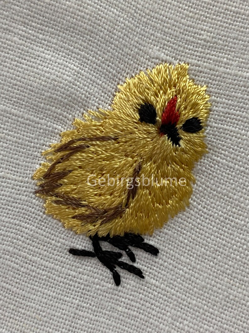 Mini Chick Machine Embroidery Design Size H1.54*w1.06" Digital File for ...