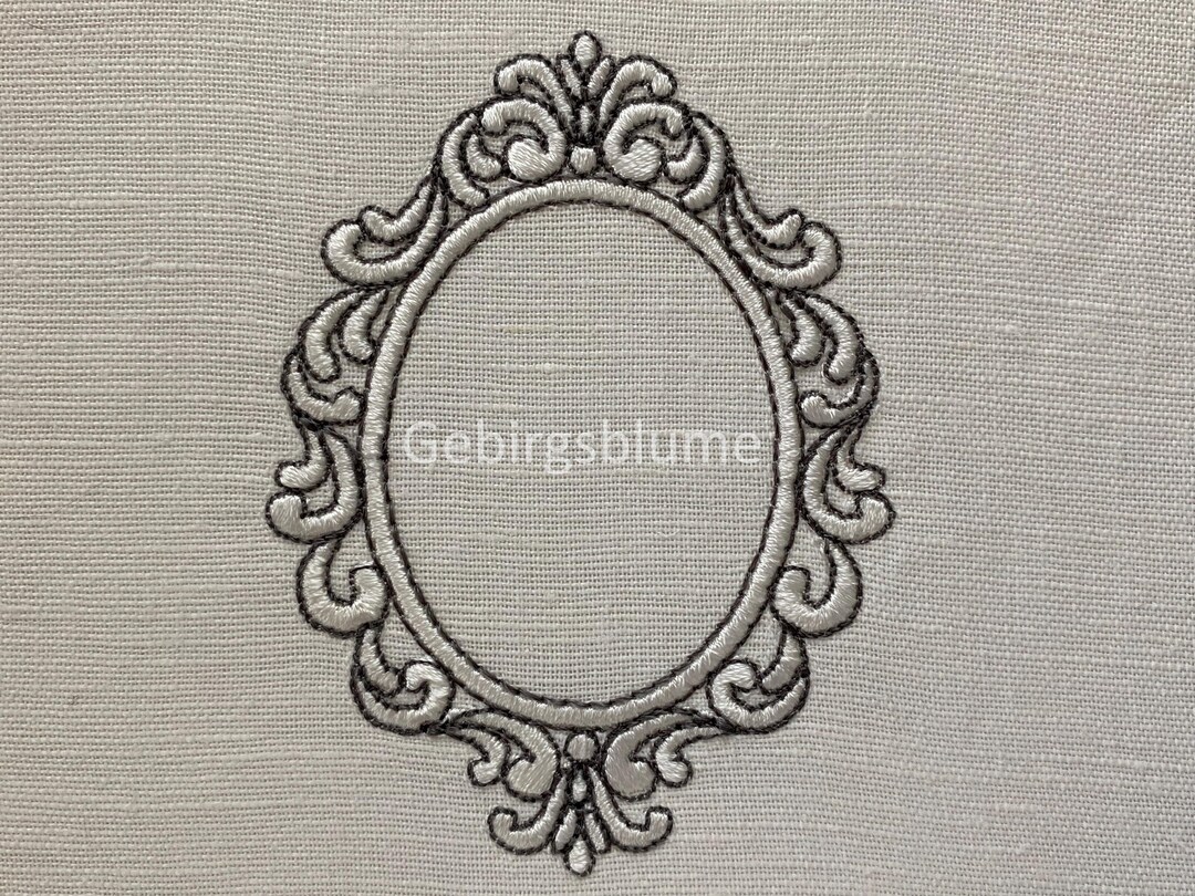 Frame Machine Embroidery Design Size H3.50*w2.57" - Etsy