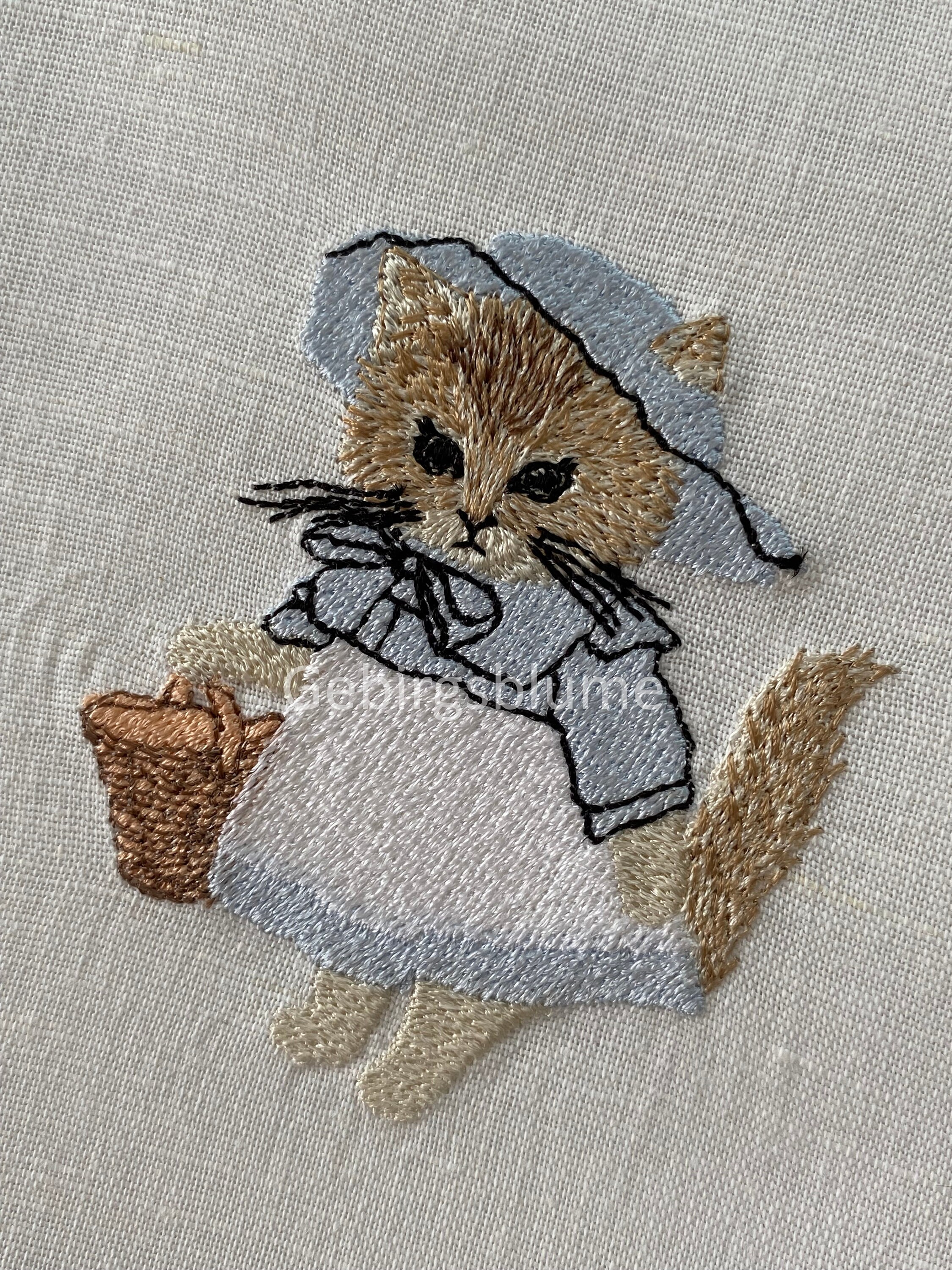Kitten Machine Embroidery Design - Etsy