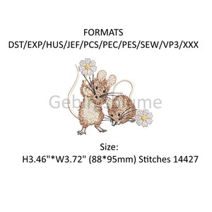 Mouse Machine Embroidery Design - Etsy