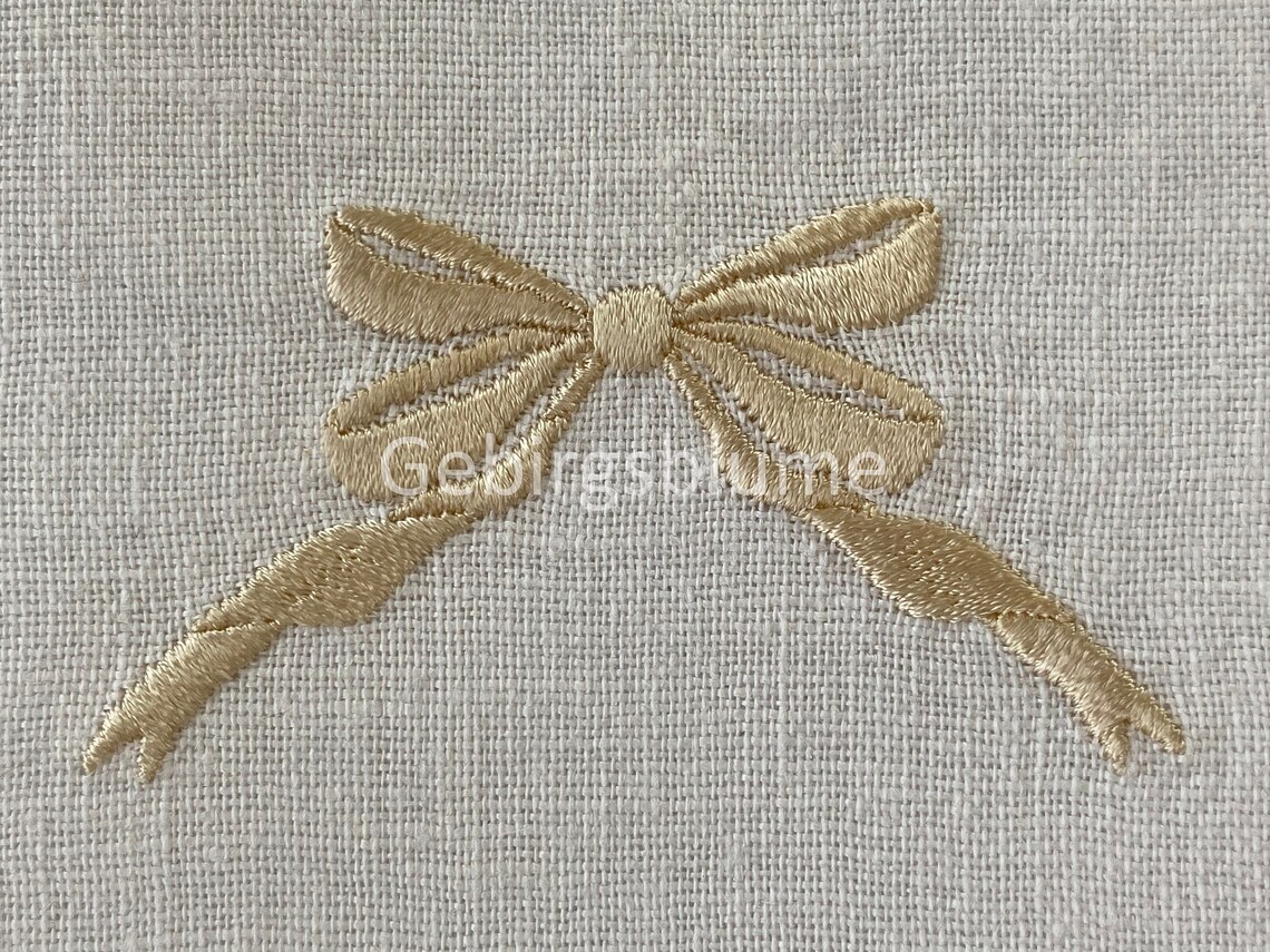 Bow Embroidery Design Machine Embroidery Instant Download - Etsy