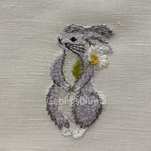 Ellie Rabbit Machine Embroidery Design Collection Lavender Rabbit Size ...