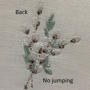 Willow Twig Machine Embroidery Design Digital File Size H3.48*w2.22in ...