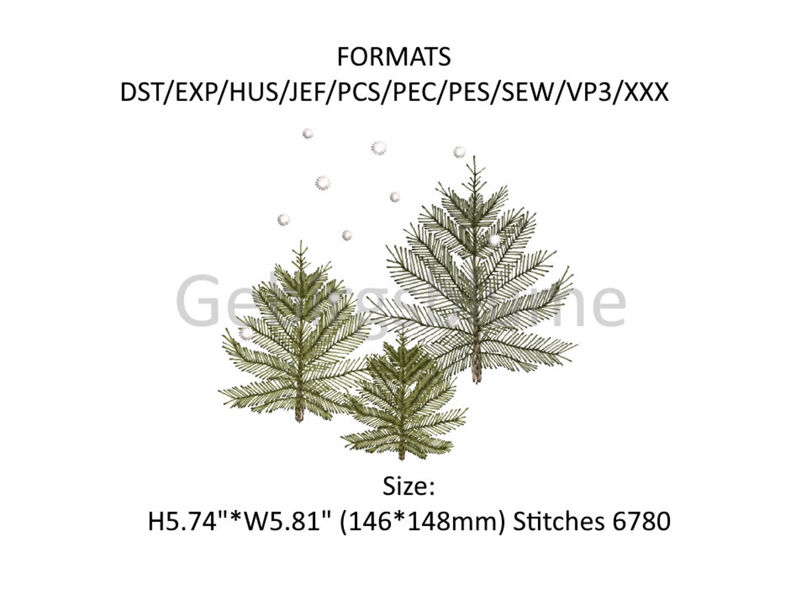 Forest Embroidery Design Instant Download Digital File Machine - Etsy