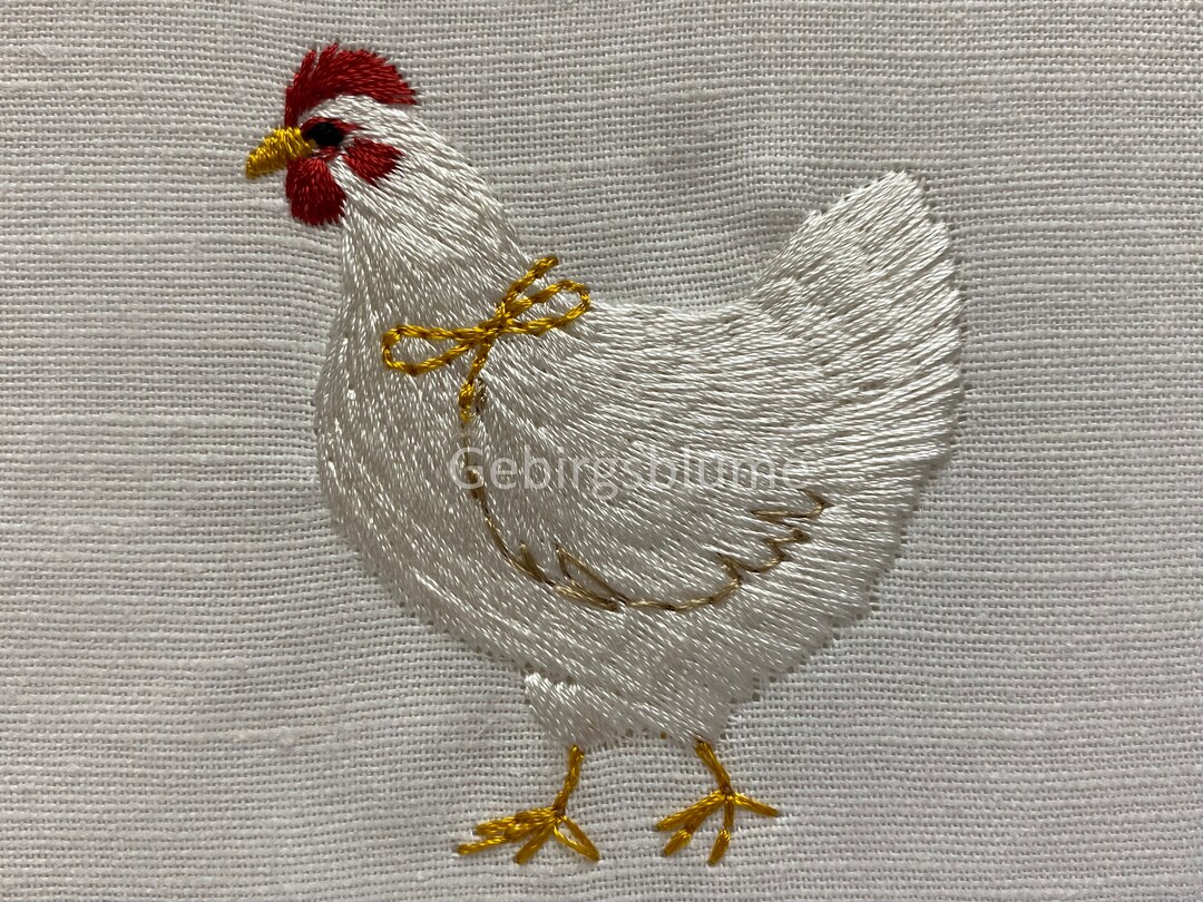Chicken Machine Embroidery Design Size H2.63w2.26 Digital File for 44 ...