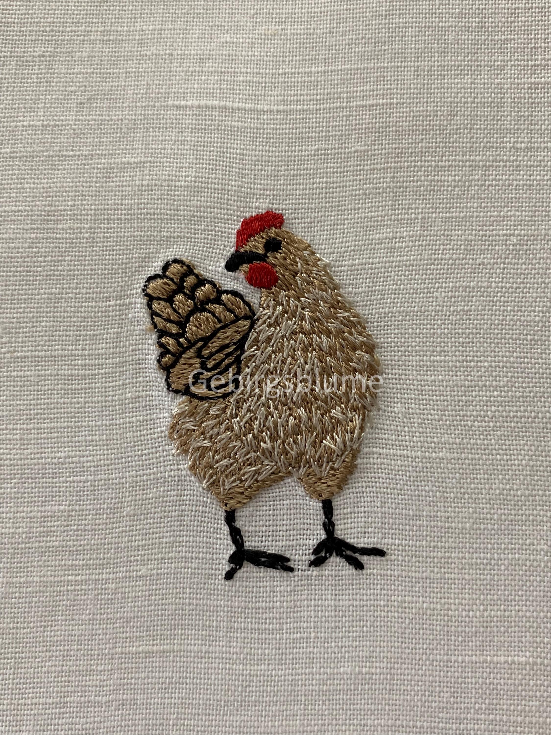 Mini Chicken Machine Embroidery Design Size H2.11*w1.34in - Etsy