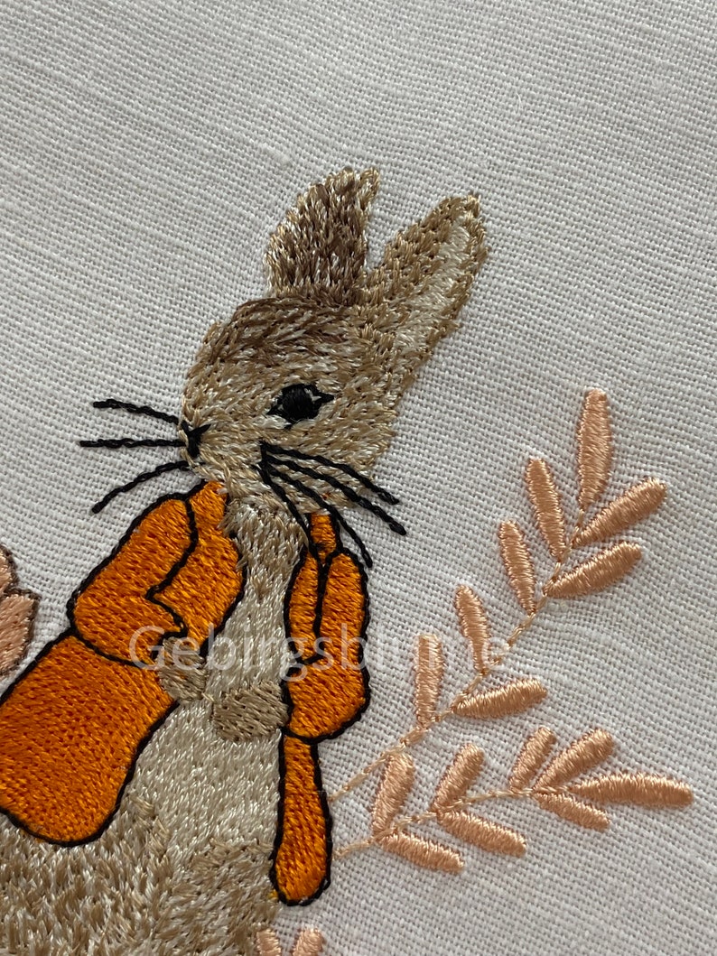 Rabbit Machine Embroidery Design - Etsy