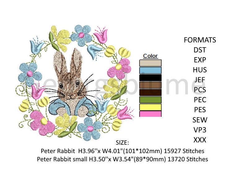 Bunny Embroidery Design Peter Rabbit Embroidery Monogram Font - Etsy