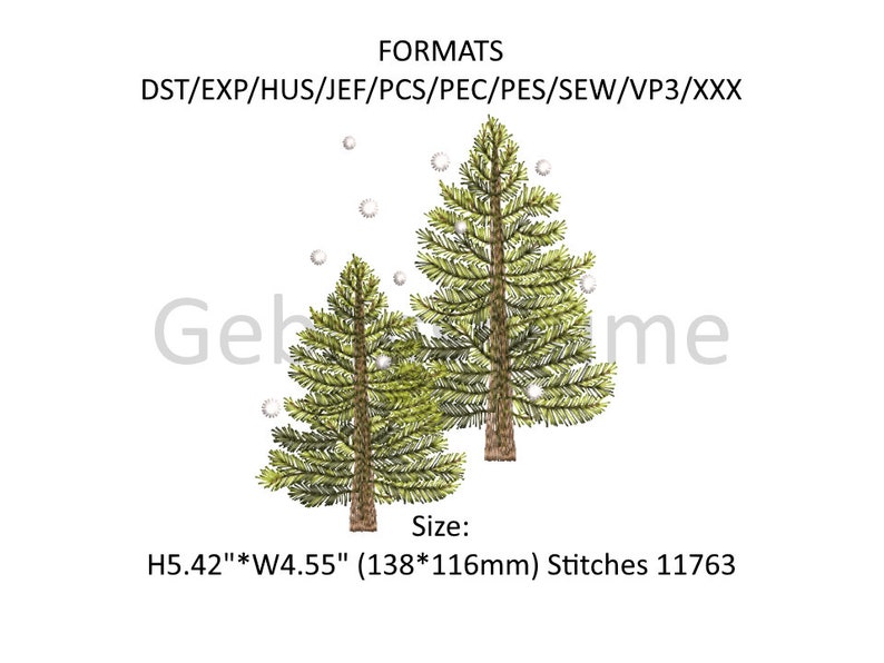 Forest Embroidery Design Instant Download Digital File Machine - Etsy