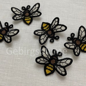 Mini Bee Embroidery Design FSL Bee Machine Embroidery Free Standing ...