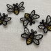 Mini Bee Embroidery Design FSL Bee Machine Embroidery Free Standing ...