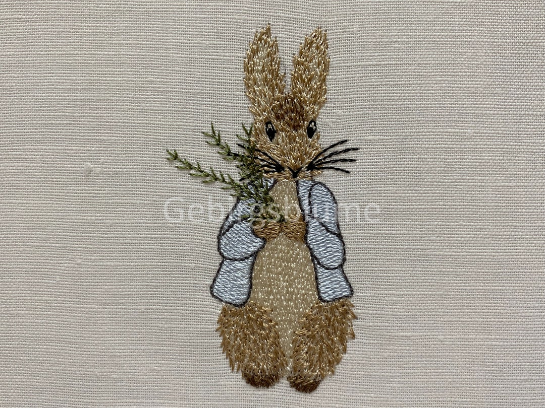 Rabbit Machine Embroidery Design - Etsy
