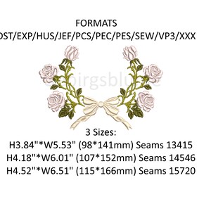 Frame Embroidery Design Flowers Frame Machine Embroidery Design Instant ...