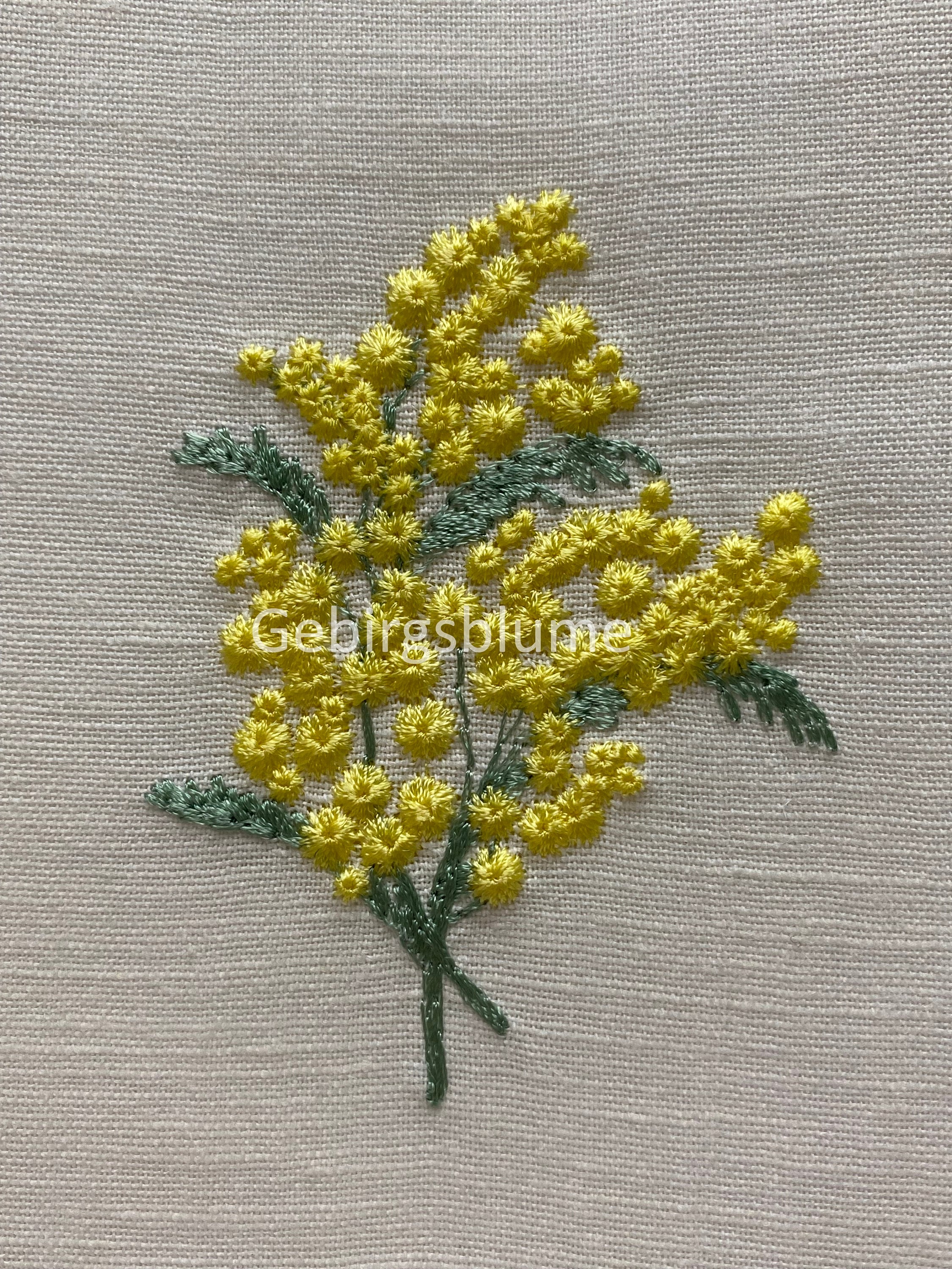 Mimosa Machine Embroidery Design Instant Download Digital File Size H3 ...