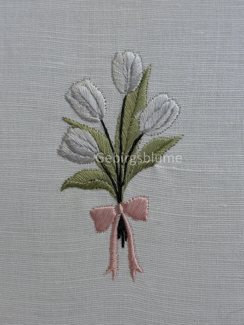 Tulip Machine Embroidery Design Size H3.35*w1.87in - Etsy
