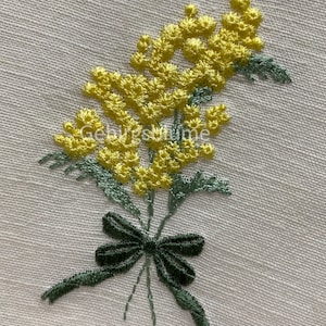 Mimosa Machine Embroidery Design Instant Download Digital File Size H3 ...