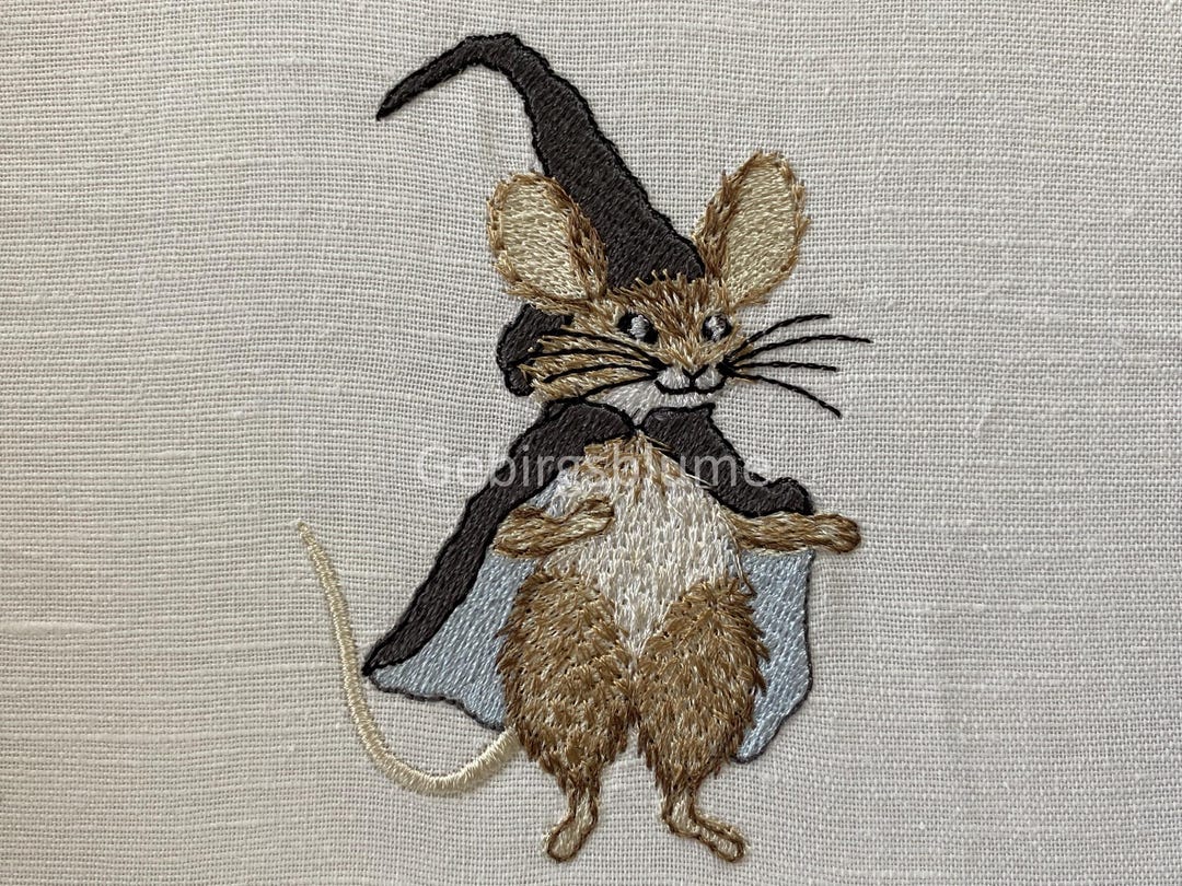 Mouse Machine Embroidery Design Size H3.83*w2.62" - Etsy