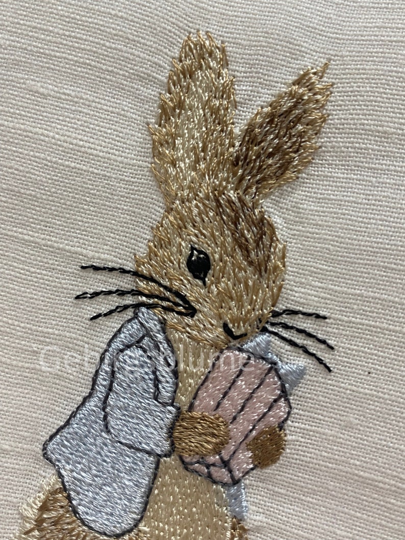 Rabbit Machine Embroidery Design - Etsy
