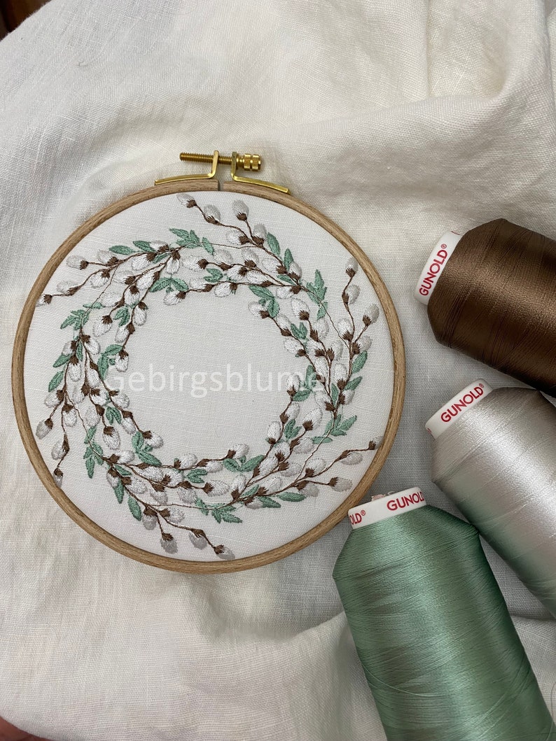 Easter Wreath Machine Embroidery Design Size H6.25*w6.35in - Etsy