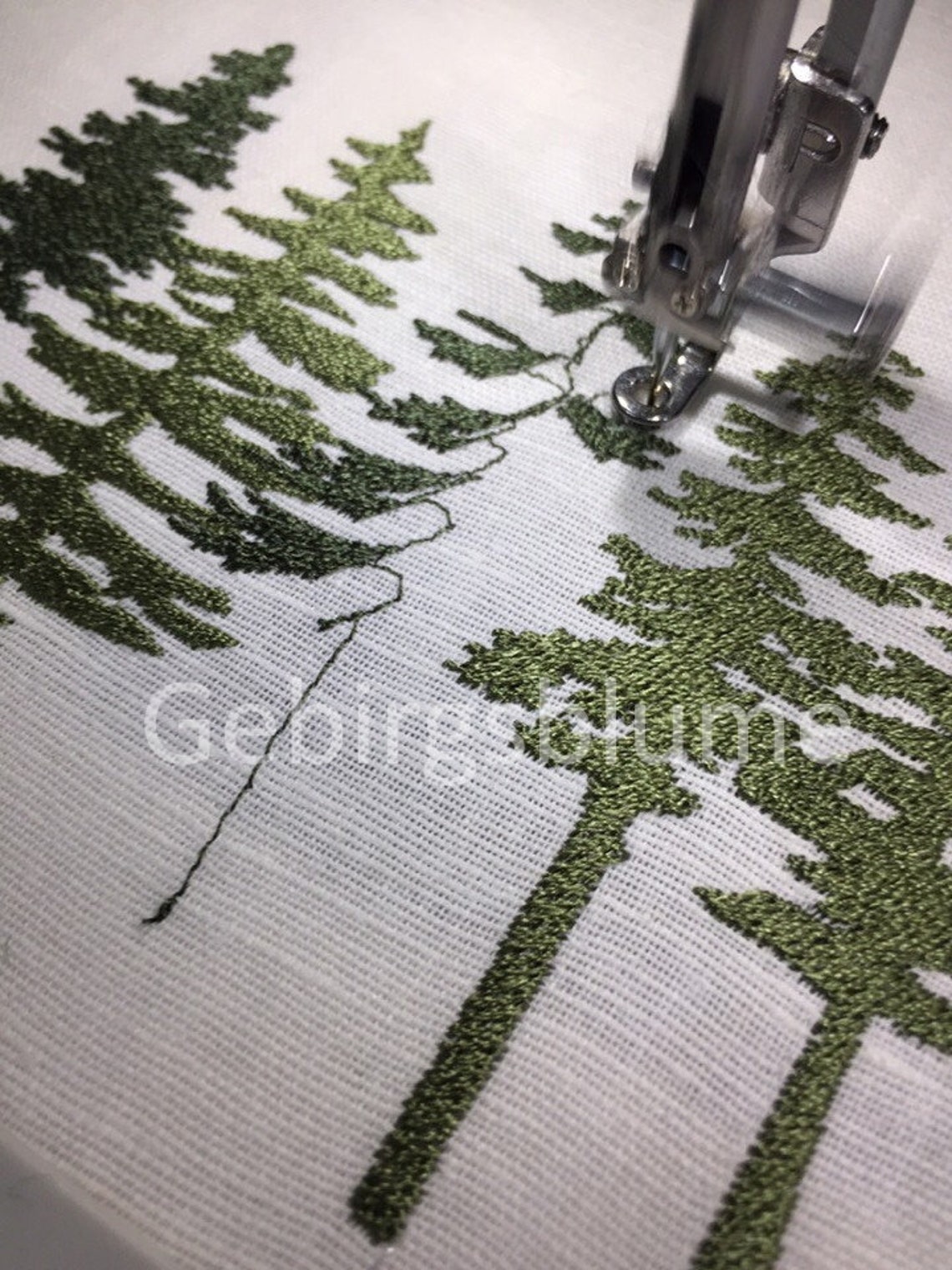 Forest Pine Embroidery Design Instant Download Machine Embroidery ...