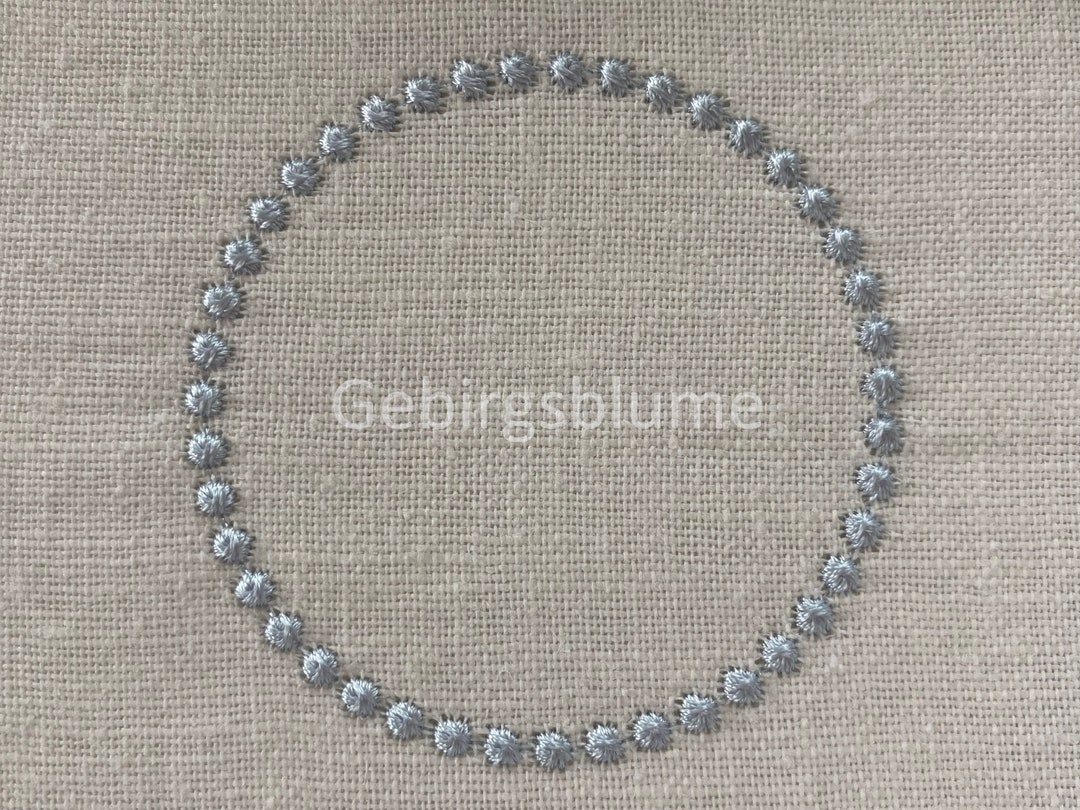 Pearl Circle Machine Embroidery Design 9 SIZES Instant Download - Etsy