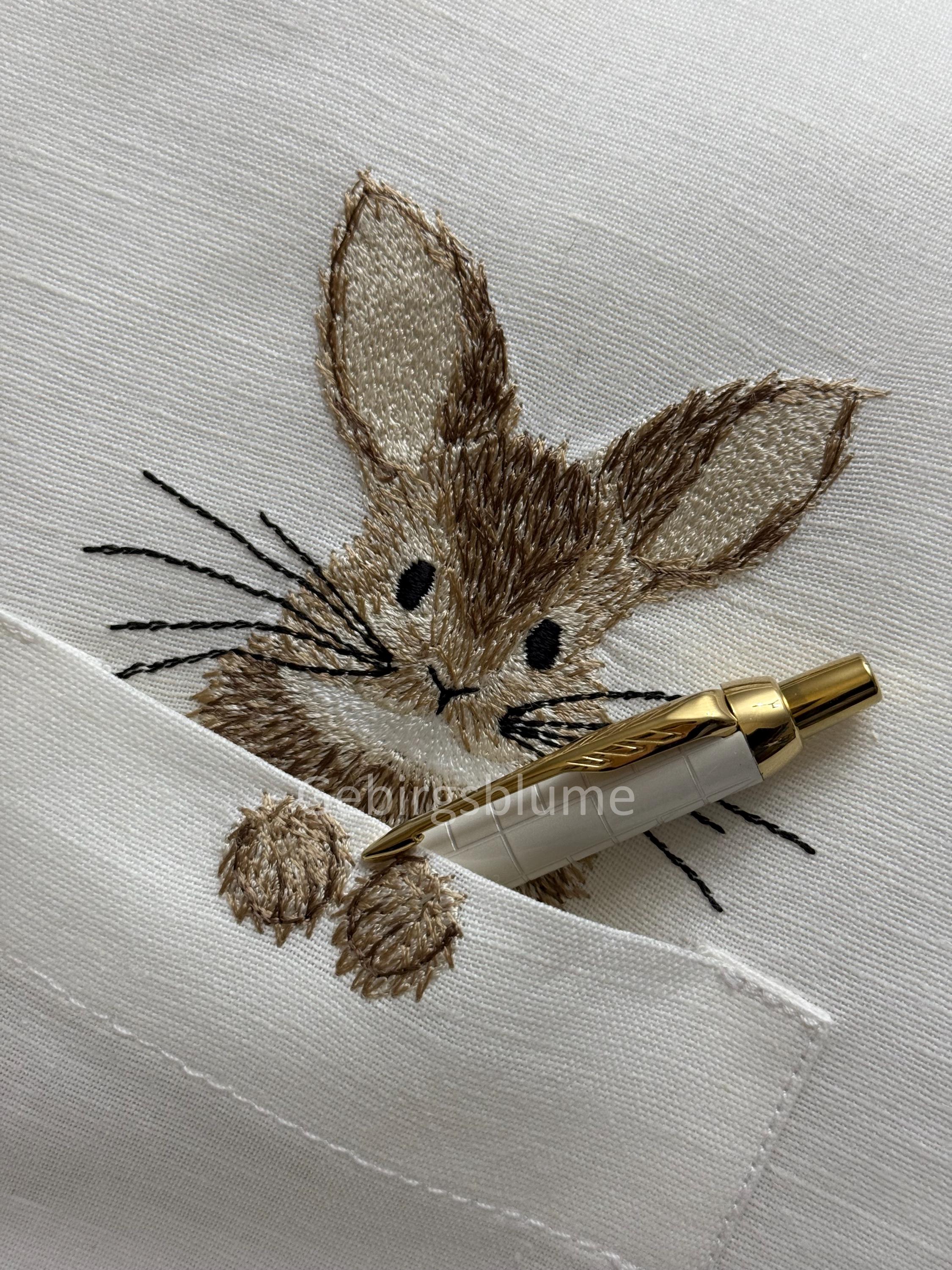 Rabbit Machine Embroidery Design for 4*4hoop - Etsy
