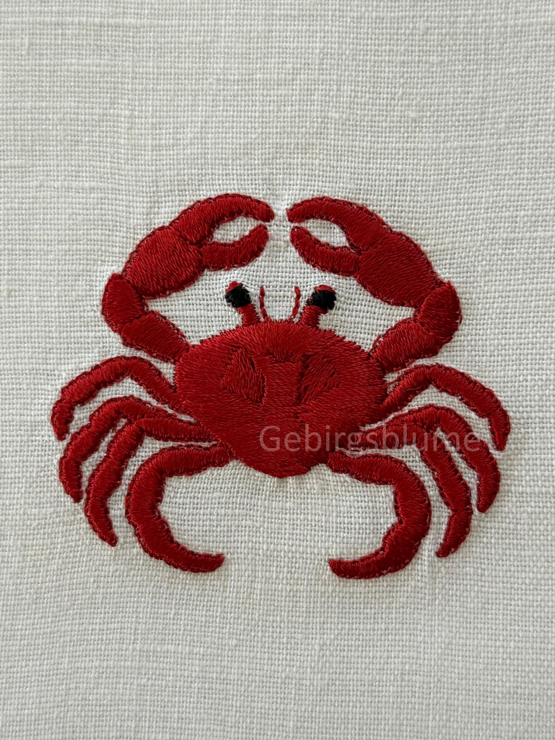 Crab Machine Embroidery Design Size H1.99*w2.34in - Etsy