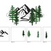 Forest Embroidery Mountains Embroidery Designs Instant Download - Etsy