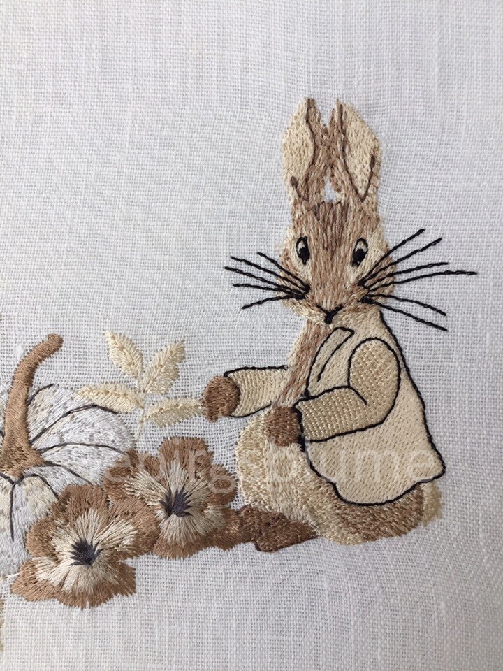 Rabbit Machine Embroidery Design Size H4.70*w6.38in - Etsy