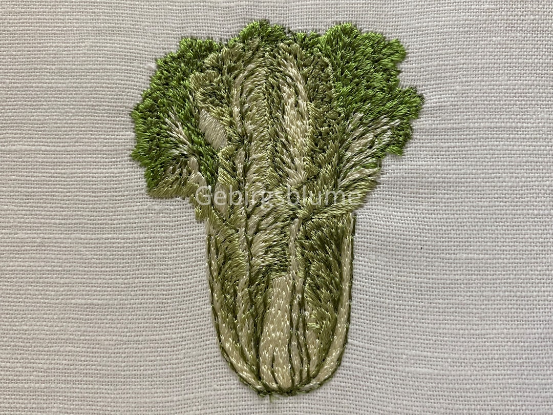 Chinese Cabbage Machine Embroidery Design ONE Size H2.65*w2.11" - Etsy