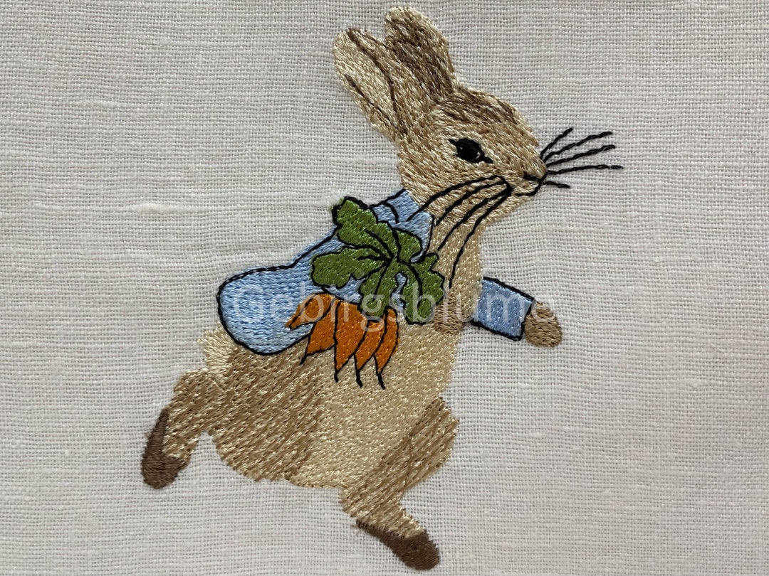 Easter Bunny Embroidery Design Peter Rabbit Machine Embroidery Design ...