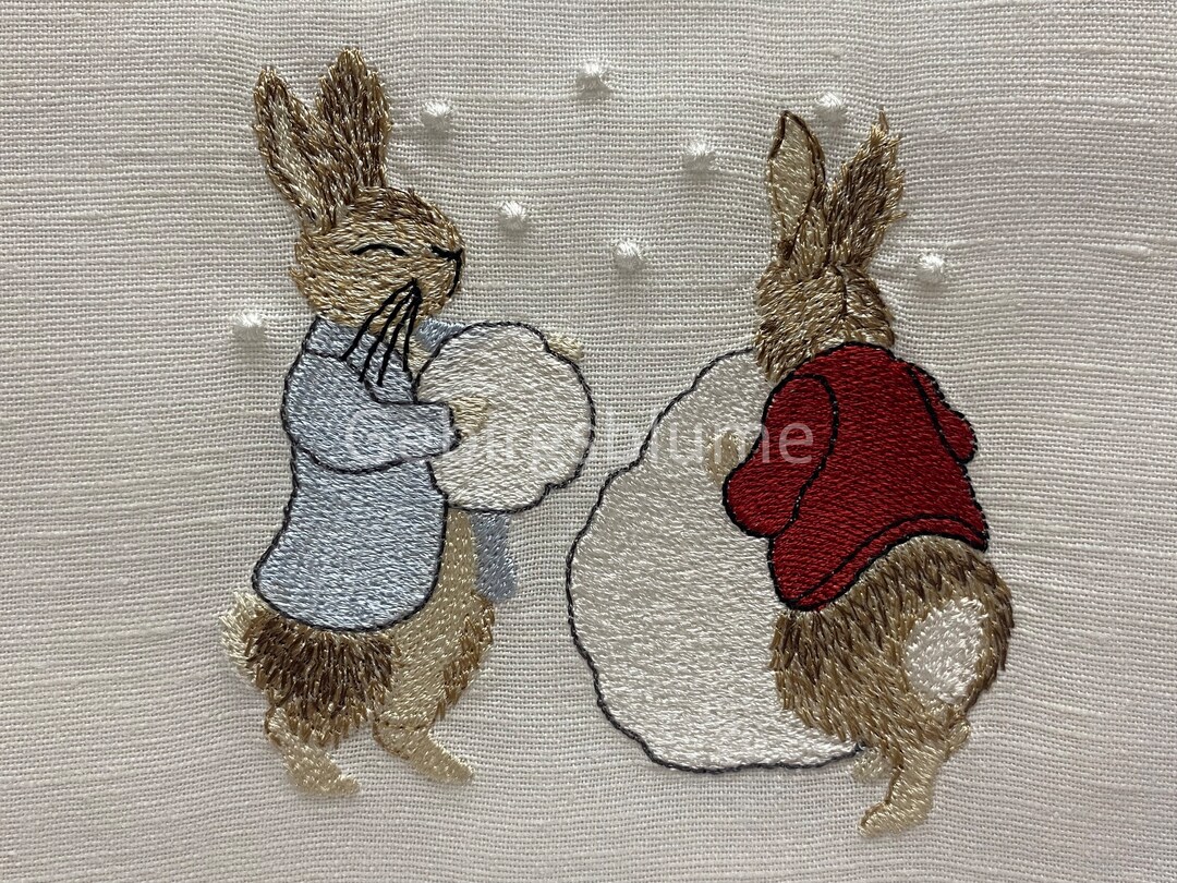 Peter Rabbit Embroidery Design Christmas Machine Embroidery Design - Etsy