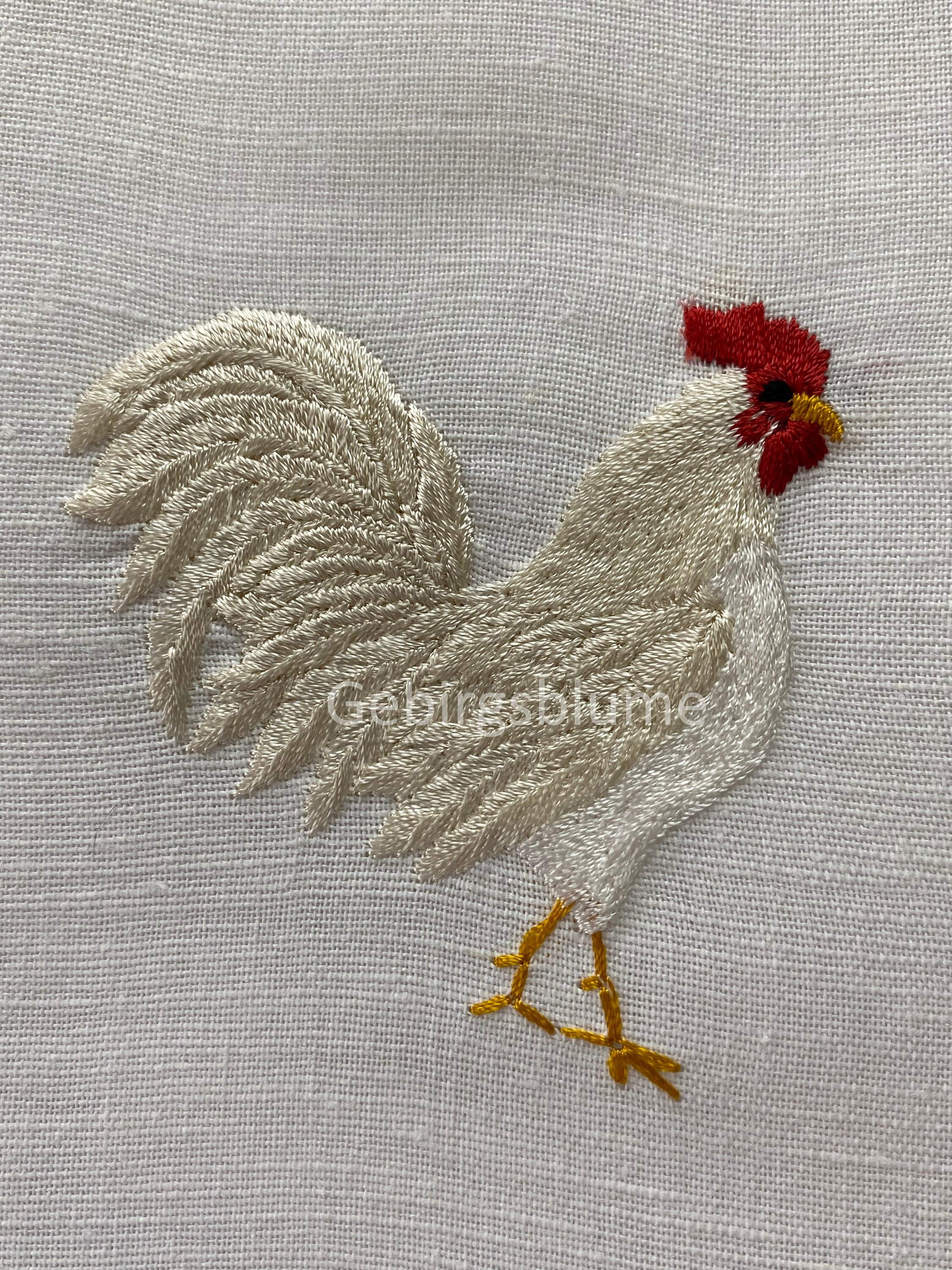 Rooster Machine Embroidery Design Size H3.01*w2.82" Digital File for 4* ...