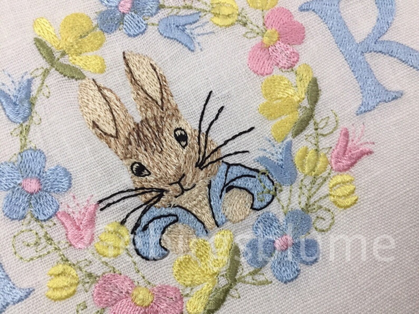 Bunny Embroidery Design Peter Rabbit Embroidery Monogram Font Machine ...