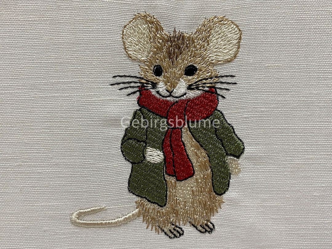 Mouse Machine Embroidery Design - Etsy