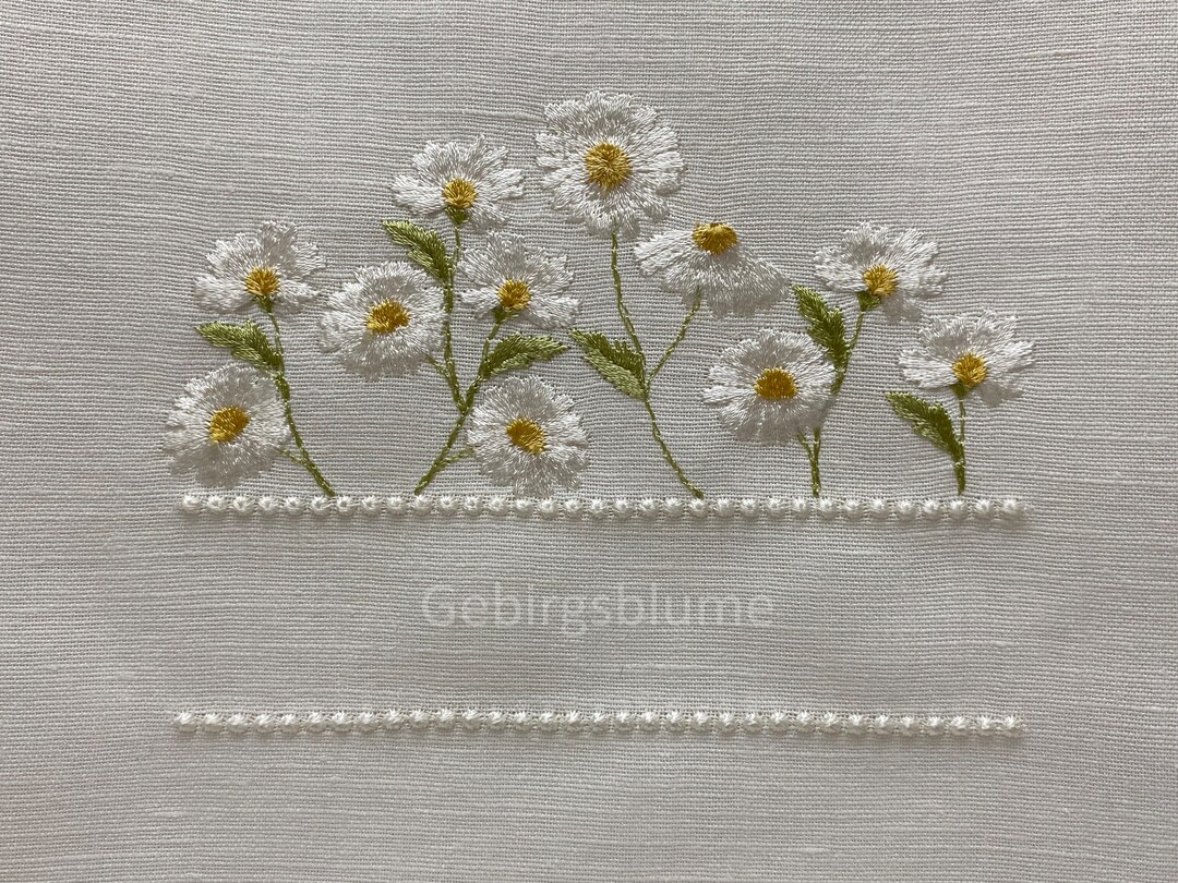 Split Floral Frame Machine Embroidery Design Chamomile Embroidery ...