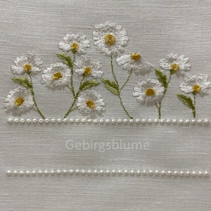 Split Floral Frame Machine Embroidery Design Chamomile Embroidery ...