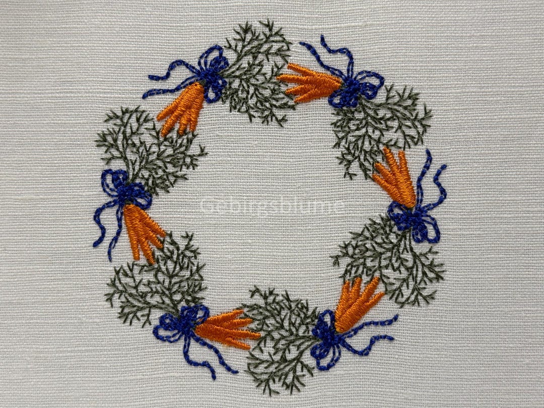 Easter Wreath Machine Embroidery Design Size H3.80*w3.55in - Etsy